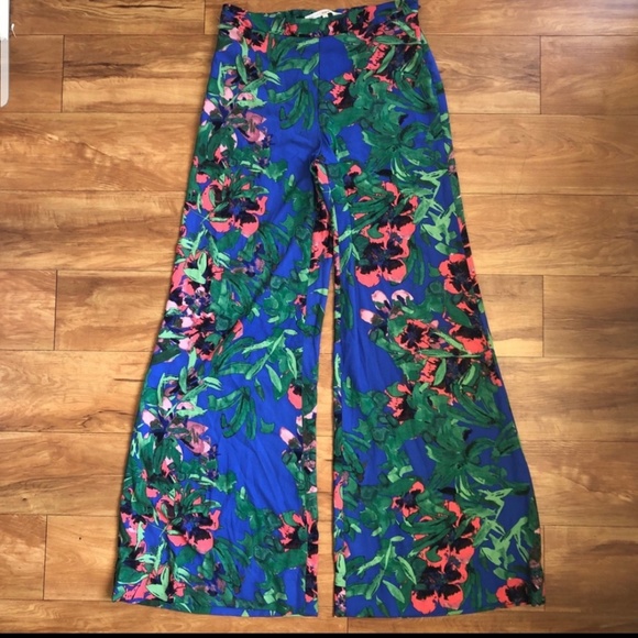 RACHEL Rachel Roy | Pants & Jumpsuits | Bold Floral Print Flare Pants ...